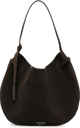 Emporio Armani Sac bandouli&egrave;re orn&eacute; dun logo - Femme - Sacs - Brun - Taille: ONE Size