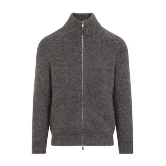 Brunello Cucinelli Gilet zipp&eacute; - Homme - Pulls - Brun - Taille: L