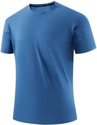 Generic T-shirt &agrave; col rond pour homme - L&eacute;ger et d&eacute;contract&eacute; - Couleur unie - Respirant - S&eacute;chage rapide - Classique - Manches courtes - Pour l&eacute;t&eacute; et la plage