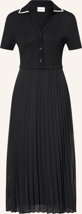 Claudie Pierlot Claudie Pierlot Kleid Im Materialmix Mit Plissees schwarz