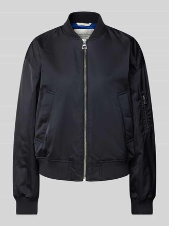 Marc O'Polo Regular Fit Blouson im Aviator-Stil aus glänzendem Twill