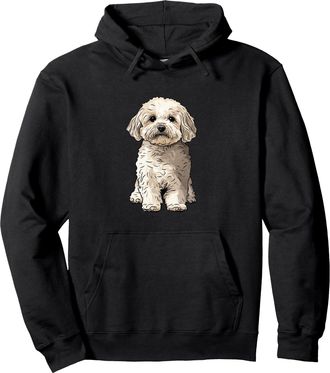 Whyitsme Design Bichon Frisé Hund Illustration Bichon Frisé Pullover Hoodie