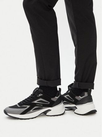 Calvin Klein Sneakers Hike Runner Ck Stripe Mix Ny-Su HM0HM02220 Schwarz
