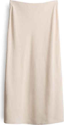 someday Damen Midirock | Fließender Midirock ODINI Linen mit moderner Eleganz Natural Glaze, 38