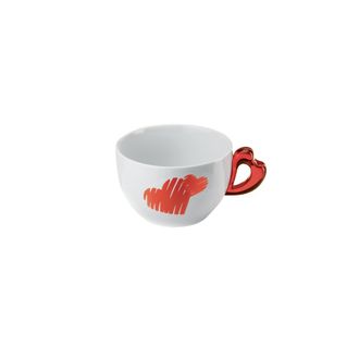 Guzzini Love, Fr&uuml;hst&uuml;ckstasse - Rot Transparent, 14 x 12,5 x h9 cm | 350 cc - 11450065