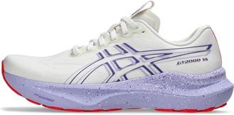 Asics Chaussures de course GT-2000 14 pour femme, Cr&egrave;me/violet Edo, 10