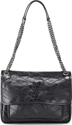 Saint Laurent Crossbody Bags - Schultertasche aus Leder - Gr. unisize - in Schwarz - f&uuml;r Damen