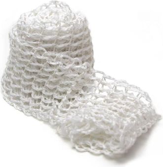 Fackelmann Fackelmann Elastisches Fleischnetz, Metzgernetz für gefülltes Fleisch, Braten, Räuchern oder Rindfleisch, aus Polyester, weiß, ca. 2 m lang, 1 Stück