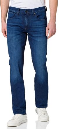 7 For All Mankind Herren Slimmy Luxe Performance Eco Indigo Blue Jeans, Dark Blue, 28W 30L EU
