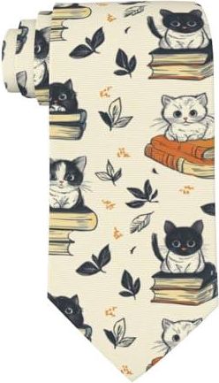 Generic Livres Chatons Mignons Cravates Doux Cravates Hommes Classique Cravate Homme Pour Entreprise Formelle Événements