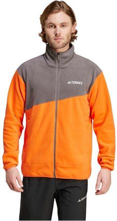 adidas Performance Fleecejacke Terrex Multi Full Zip orange/grau Herren