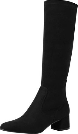 Marco Tozzi Damen Hohe Stiefel mit Absatz Kniehoch Elegant, Schwarz (Black), 37 EU
