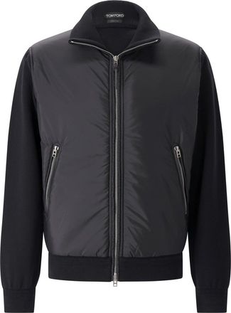 Tom Ford Bomberjacke aus Material-Mix