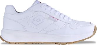 Lotto Straight Unisex Sneaker, White, 41 EU