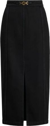 Patou Femme, Jupes, Noir, Taille: 36 FR Tubino Denim Midi Skirt