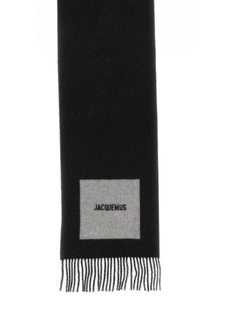 Jacquemus Rond Carr&eacute; Scarf - Black
