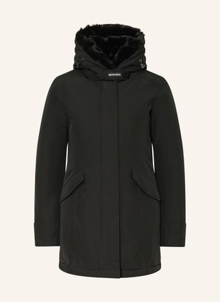 Woolrich Woolrich Daunenjacke Beaker Mit Kunstpelz schwarz
