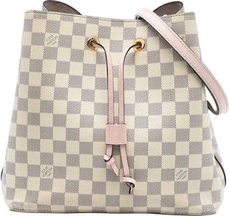 Louis Vuitton Hobo Bags - Damier Azur Neonoe MM - Gr. unisize - in Wei&szlig; - f&uuml;r Damen