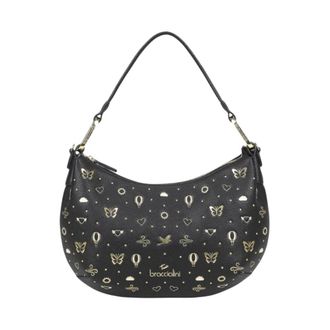 Braccialini Femme, Sacs, Noir, Taille: ONE Size Beth Strass Sac bandouli&egrave;re