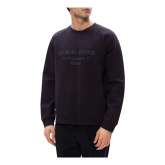 Giorgio Armani Sweatshirt mit Logo - - Sweatshirts & Hoodies - Herren - Grau - XL