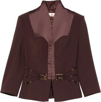 Elisabetta Franchi Buckle-detail Fitted Jacket