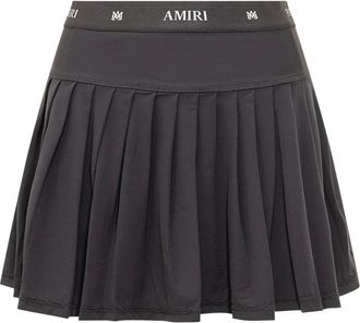 Amiri Femme, Jupes, Noir, Taille: 40 FR MA Quad Pleated Mini Skirt
