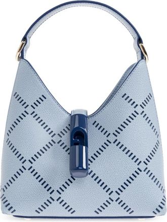 Furla Femme, Sacs, Bleu, Taille: ONE Size Goccia Small Handbag