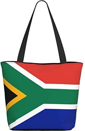 AOOEDM Sac shopping pour femme drapeau sud-africain 33 x 28 x 19 cm. Le cadeau parfait pour la Saint-Valentin. Cest de la Saint-Valentin pour maman, fille, &eacute;