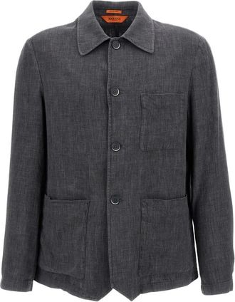 Barena Homme, Vestes, Gris, Taille: S Sovracamicia