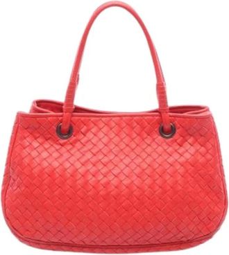 Bottega Veneta Sac &agrave; main vintage Pre-owned - Femme - Pre-owned - Rouge - Taille: ONE Size