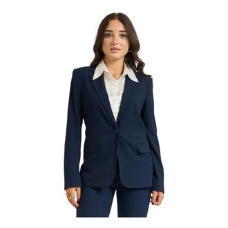 Silvian Heach Femme, Vestes, Bleu, Taille: 36 FR Blazer crois&eacute;