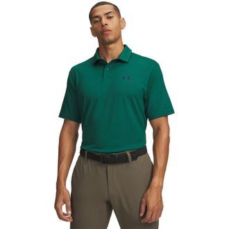 Under Armour Performance Poloshirt f&uuml;r Herren, Atmungsaktiv (Efeu)