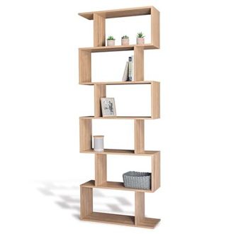 IDMarket Etag&egrave;re biblioth&egrave;que Sofia Forme S Bois fa&ccedil;on h&ecirc;tre 189 cm