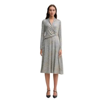 Joseph Ribkoff Wickelkleid mit V-Ausschnitt - - Dresses - Damen - Grau - XS