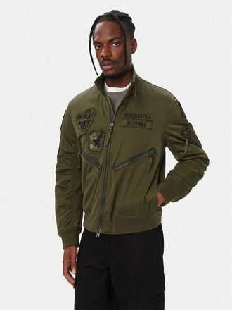 Aeronautica Aeronautica Militare Bomberjacke 262AB3077UCT04361 Khakifarben Regular Fit