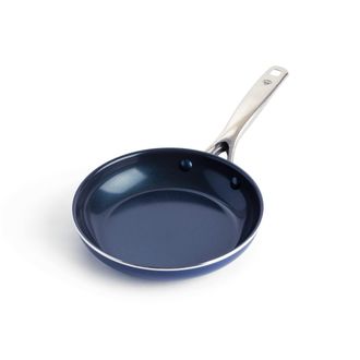 Blue Diamond Cookware Diamantstruktur Keramik Antihaft, 20 cm Bratpfanne, PFAS-frei, Induktion, sp&uuml;lmaschinenfest, backofenfest, Blau