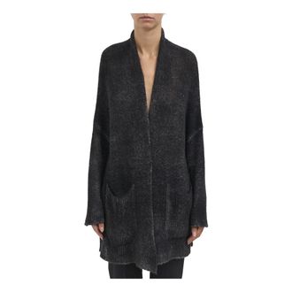 Avant Toi Cardigan Ouvert en Gaze de Cachemire - Femme - Pulls - Noir - Taille: 38 FR