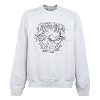 Casablanca SweaT-shirt classique &agrave; applique Magic Carpet - Homme - Sweatshirts et sweats &agrave; capuche - Gris - Taille: XL