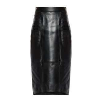 Versace Nappa Midi Rock - - Skirts - Damen - Schwarzk - S