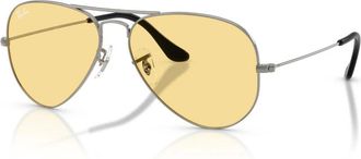 Ray-Ban unisex, Accessoires, Gris, Taille: 58 MM Aviator Large Metal
