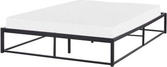 Beliani Bett mit Lattenrost Metall VIRY 140 x 200 cm Schwarz