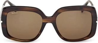 Max Mara Femme, Accessoires, Brun, Taille: 55 MM Mm0195 61N Lunettes de soleil