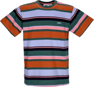 Obey Stroming Stripe Tee - - Tops - Herren - Mehrfarbig - XL