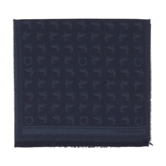 Ferragamo Schal - - Accessories - Herren - Blau - ONE SIZE