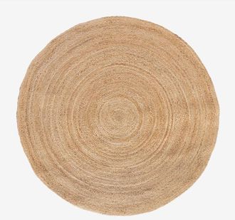 Sklum Sklum - Tapis rond en jute 145 cm - Fibres de Seagrass 100% naturelles - Pour salon, salle &agrave; manger, chambre - Protection sol et chaleur