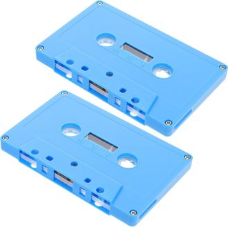 NUOBESTY Ipetboom 2 St&uuml;ck Retro Audiokassetten aus Kunststoff Leere Bunte Kassettenboxen als Musikparty Dekoration und Selbstgemacht Medienspeicher Vintage Tis