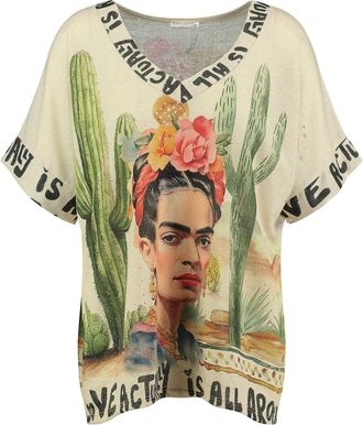 Key Largo Key Largo Damen Cactus v-Neck T-Shirt, beige (1004), Small
