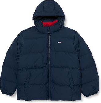 Tommy Jeans Herren Pufferjacke Essential Down Jacket Warm, Blau (Dark Night Navy), XXL