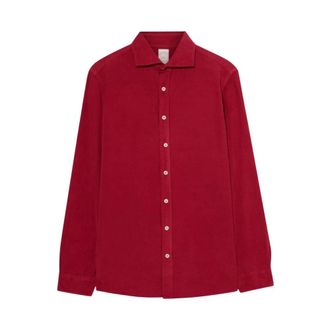 Brooks Brothers Slim Fit Baumwollcordhemd mit Button-Down-Kragen - - Shirts - Herren - Rot - M