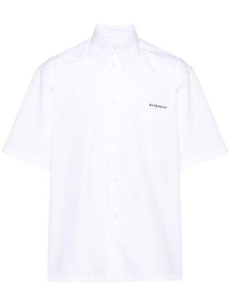Givenchy chemise &agrave; logo imprim&eacute; - Blanc